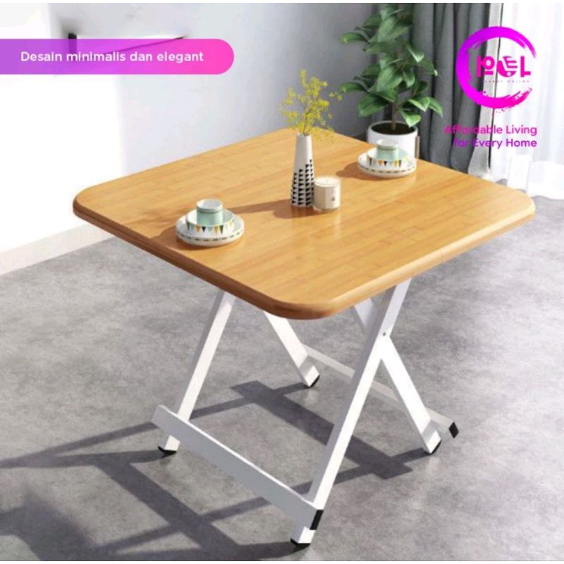 Jual Meja Kayu Persegi uk 60x60 Meja Lipat Kotak Portable Meja Makan ...