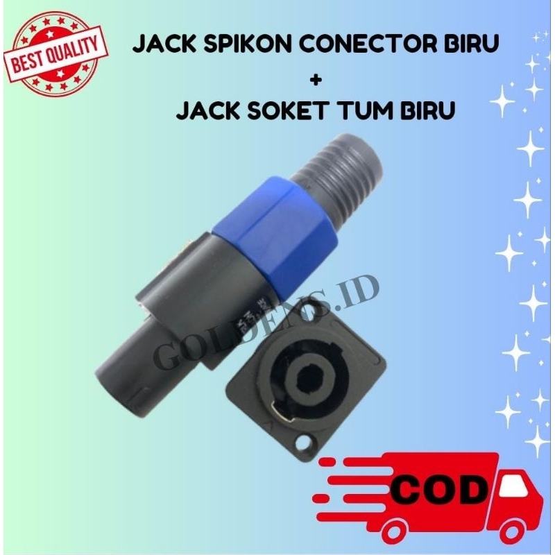 Jual SOKET SPIKON/ SPIKON SATU SET JACK AUDIO (JACK SPIKON + SOKET ...