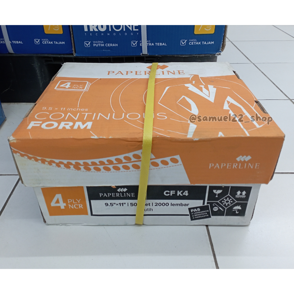 Jual Continuous Form 4 Ply PAPERLINE K4 Putih CF K4 Kertas Komputer ...