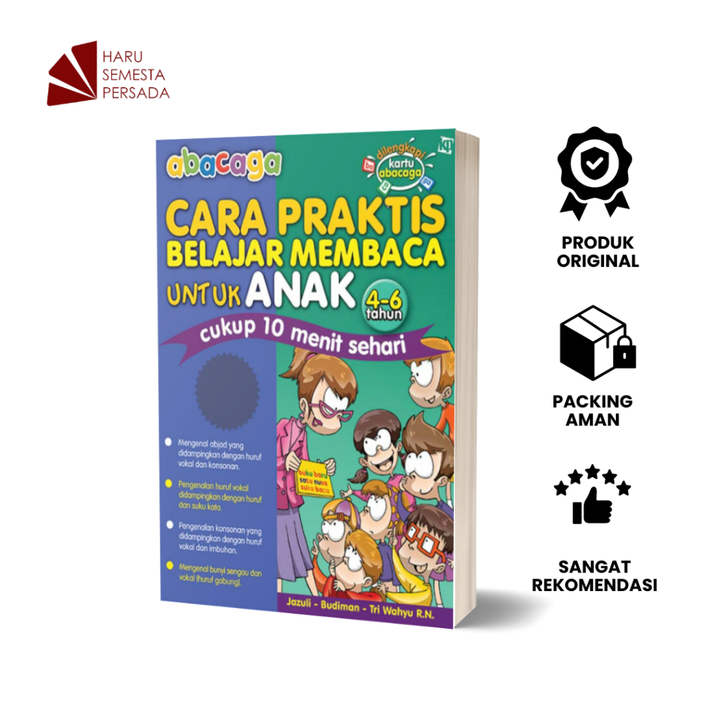 Jual BUKU ABACAGA CARA PRAKTIS BELAJAR MEMBACA UNTUK ANAK 4-6 TAHUN ...