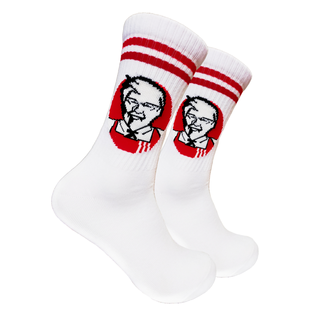 Jual Kaos Kaki Motif KFC Putih ( M167 ) | Shopee Indonesia