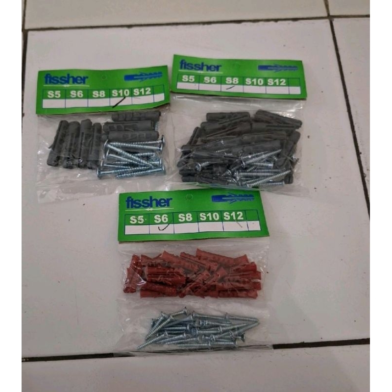 Jual Sekrup Viser Baut dinding tembok / sekrup viser set | Shopee Indonesia