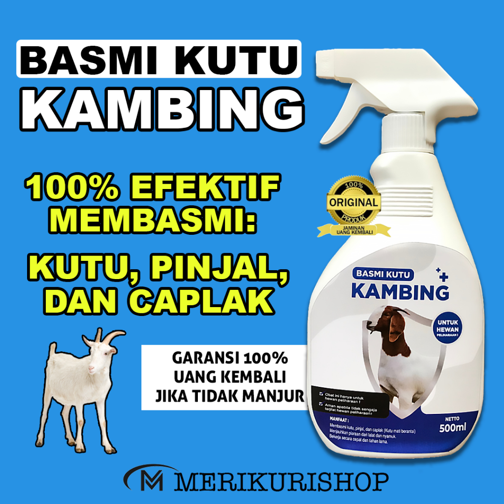 Jual Obat Basmi Kutu Kambing Semprot 500mL Untuk Kutu, Pinjal, dan ...