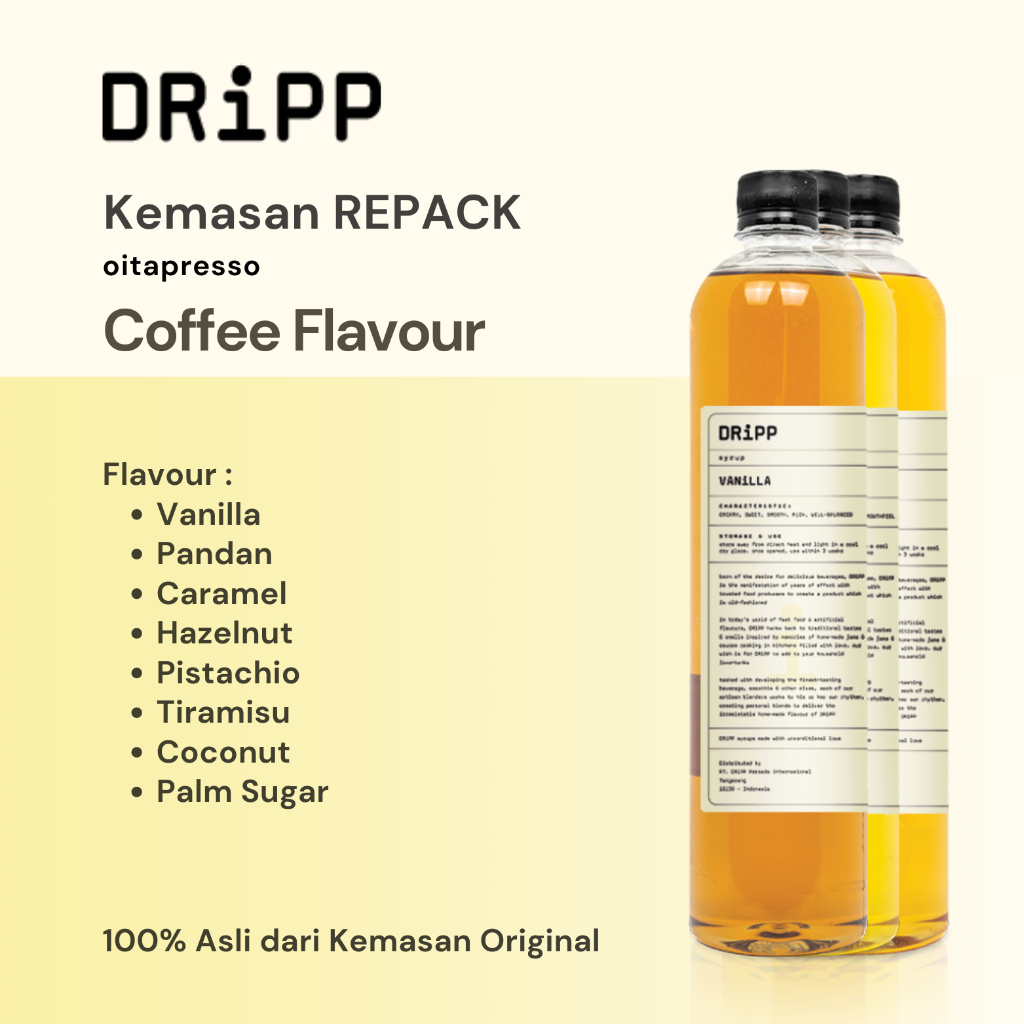 Jual REPACK - All Varian Dripp Syrup / Coffee Flavour [100] g | Shopee ...