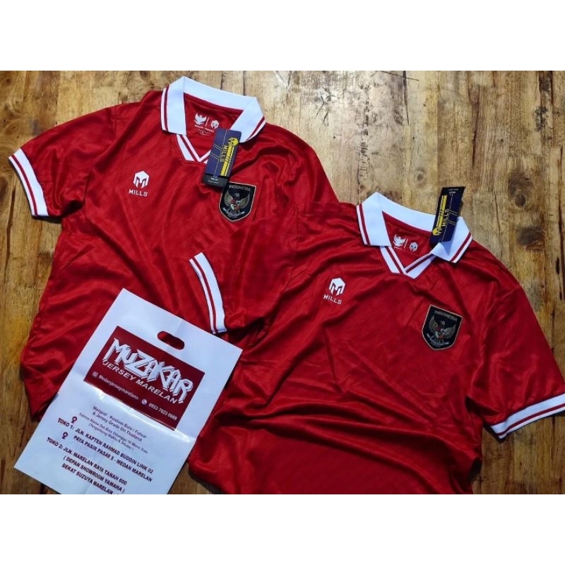 Jual Jersey Timnas Indonesia Garuda Mills Official 2022 Fans Issue Logo ...