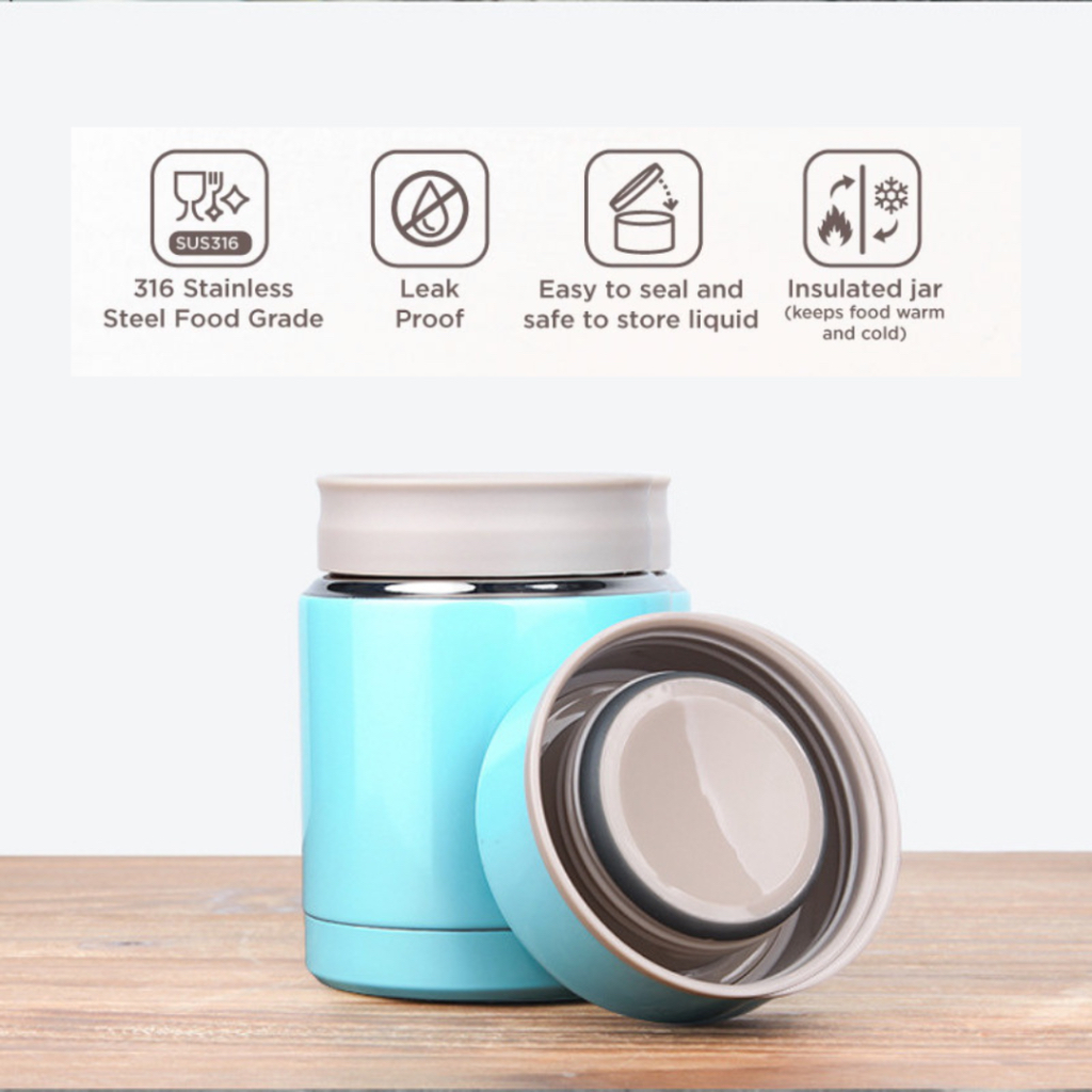 Jual Termos Bekal Makan Mpasi Bayi Food Jar 400ml SUS 404 | Shopee ...