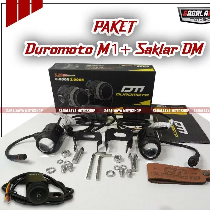 Jual Promo paket lampu sorot duromoto m1 DM M 1 switch saklar original pcx nmax xmax lexi versys ...