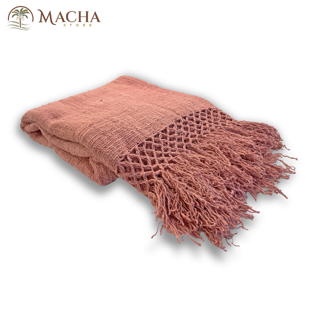 Jual [Pre-Order] Machastore - Peter Throw Dengan Pinggiran Anyaman ...