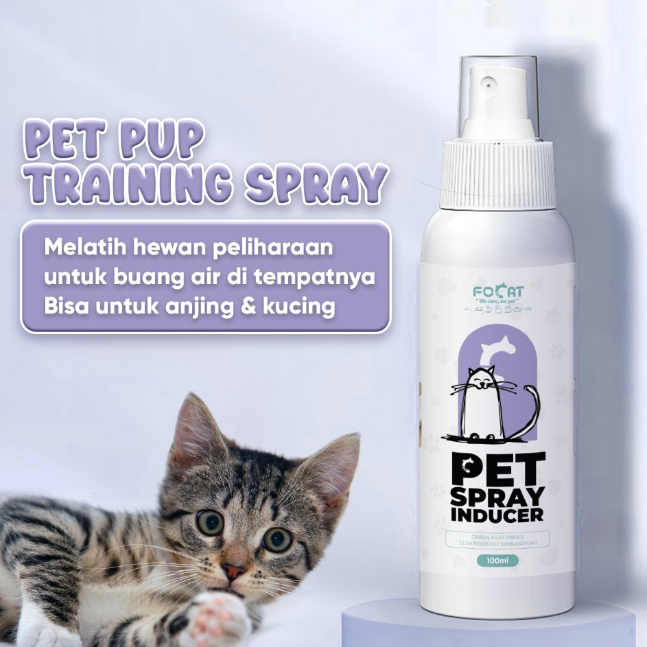 Jual PT 1ml Spray Melatih Hewan Peliharaan Poop Pipis Pet Inducer Potty ...