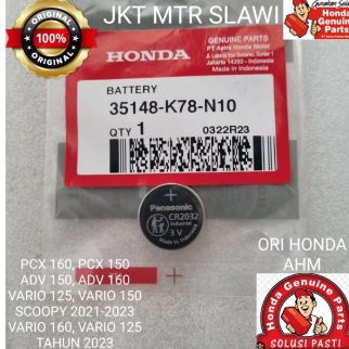 Jual 35148-K78-N10 battery baterai kunci remote pcx 150 pcx 160 vario ...