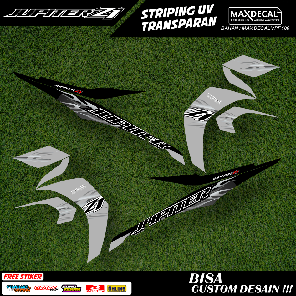 Jual STIKER STRIPING TRANSPARAN JUPITER Z1 FACELIFT LIS STICKER UV SEMI ...