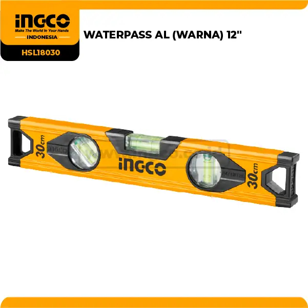 Jual Waterpass Tukang 30cm INGCO HSL18030 Spirit Level 12" Inch ...