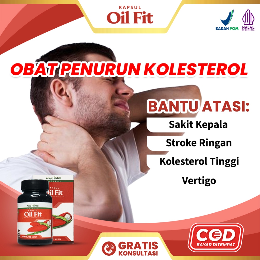 Jual Obat Herbal Kolesterol Tinggi, Penurun Lemak / LDL, Pusing Karena ...