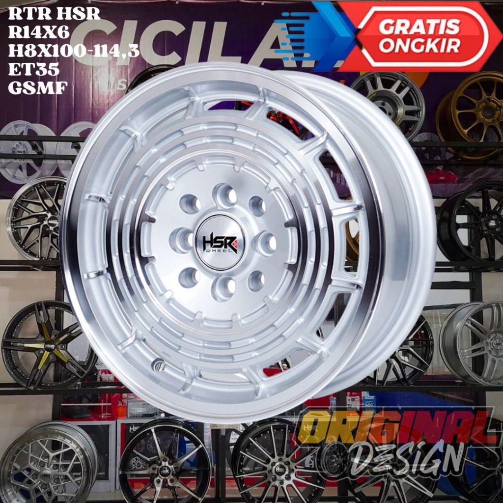 Jual Velg Mobil COLT , CARRY , AIR EV , EVALIA , HSR RTR RING 14 R14 MURAH | Shopee Indonesia