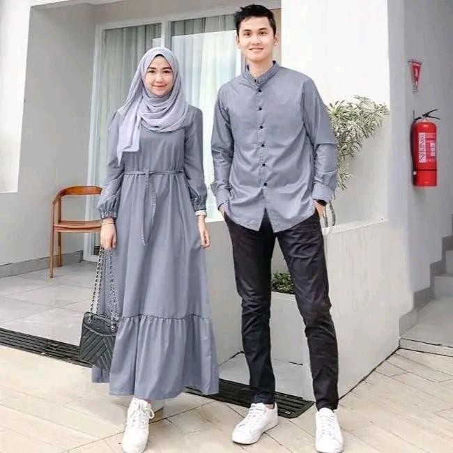 Jual Fashion Muslim Couple Reysa Couple Baju Couple Pasangan Sudah Satu ...