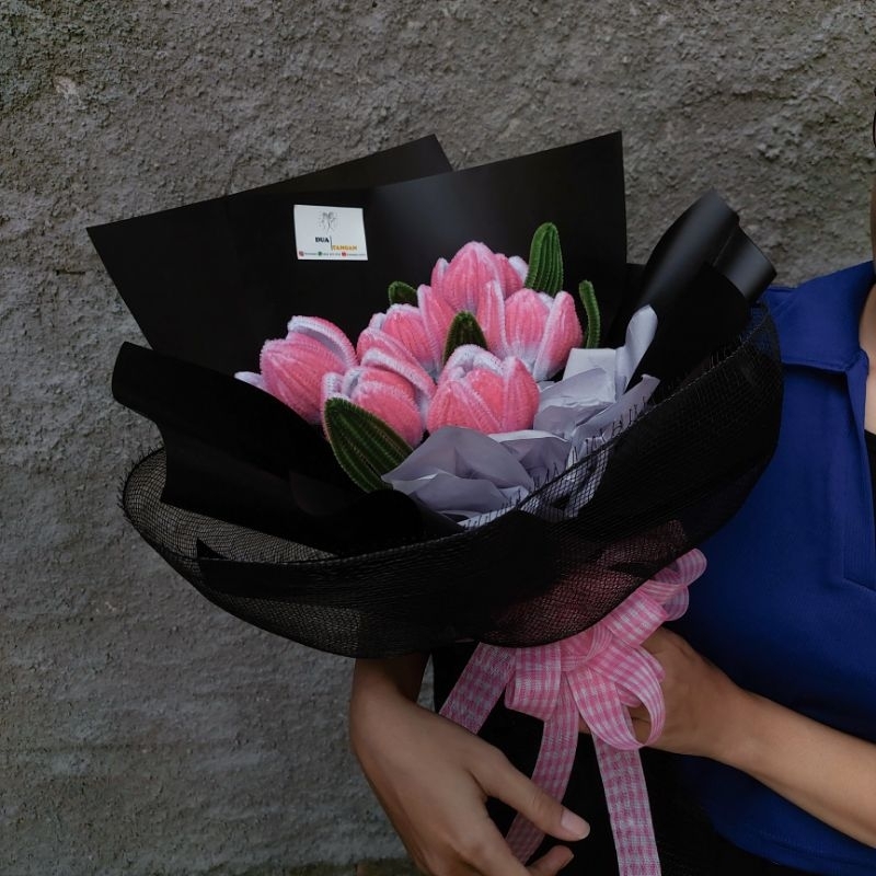 Jual YULIANTIKA BUKET | BUNGA KAWAT BULU | PIPE CLEANER BUKET | BOUQET ...