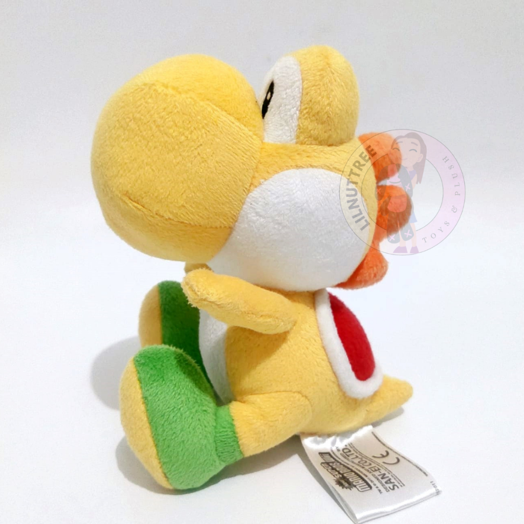 Jual Boneka Yellow Yoshi Super Mario Bros WII Original San-ei Plush ...