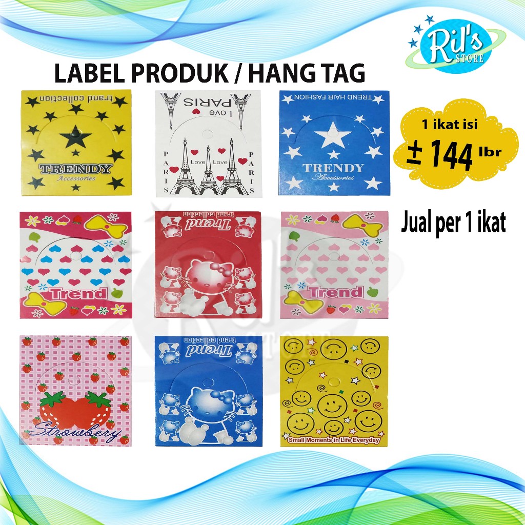 Jual Label Produk - Label HANG TAG - 5 x 6 cm - Kertas Label ...