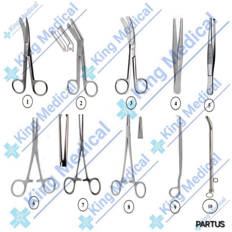 Jual Partus Set Premium Quality (+ Bak Instrument 509 Lokal) | Shopee ...