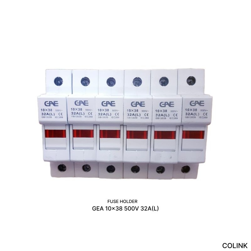 Jual FUSE HOLDER 10X38 500v 32A (L) | Shopee Indonesia