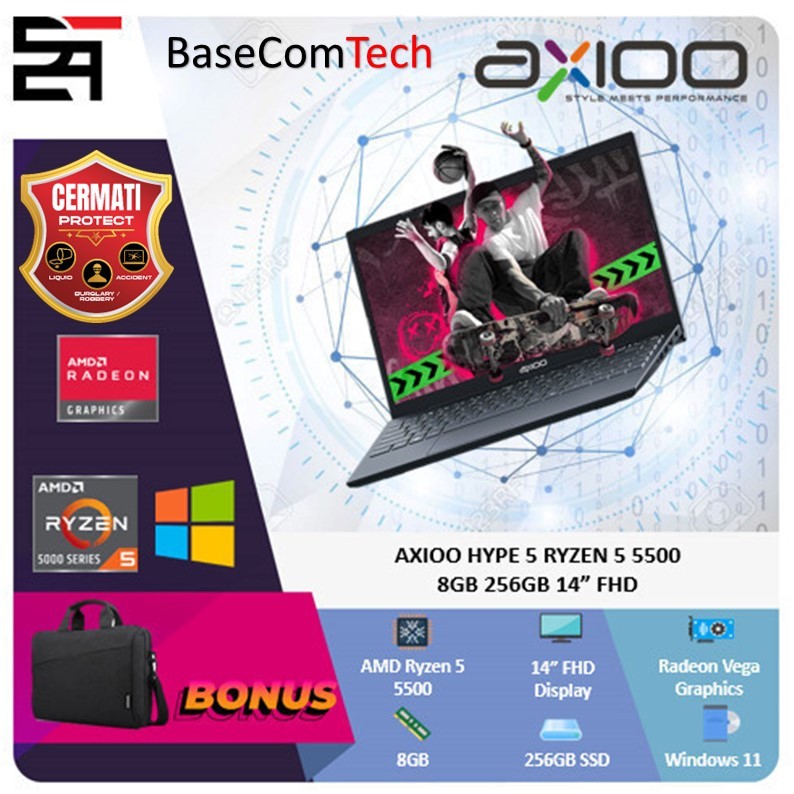 Jual Axioo Hype 5 Ryzen 5 5500 16GB 256GB W11 14 Inchi FHD | Shopee ...
