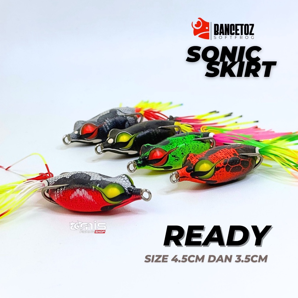 Jual ART I9P8 BANCETOZ Sonic Skirt Softfrog Kodok Karet Umpan Casting ...