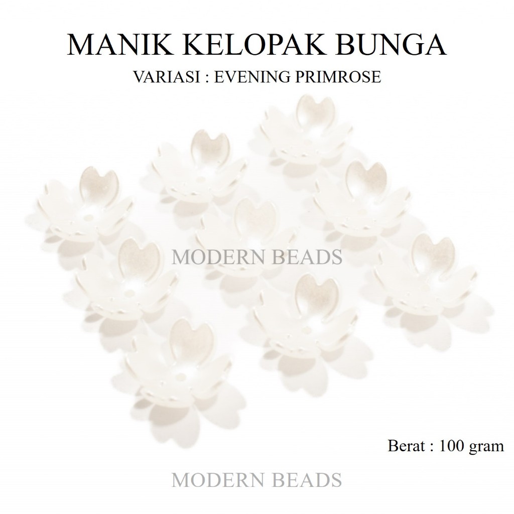 Jual [100 GRAM] Manik Kelopak Bunga Evening Primrose / Mote Kelopak ...