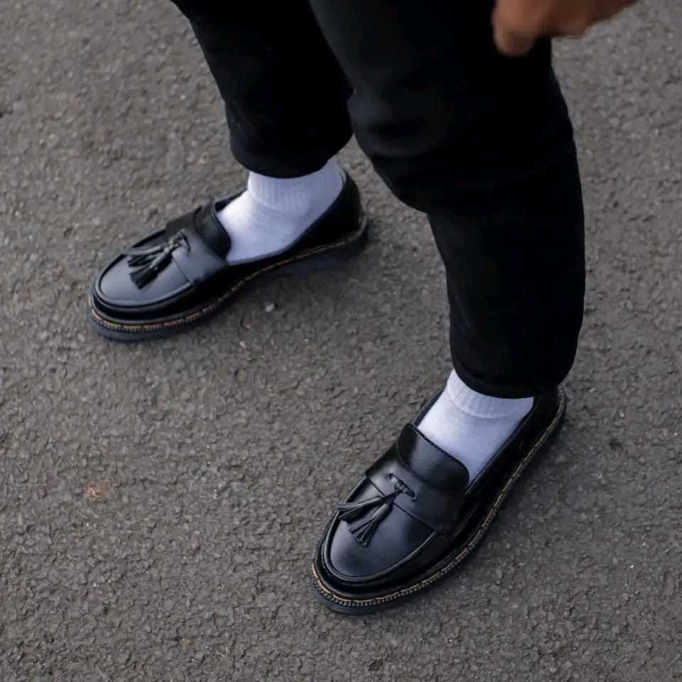 Jual Sepatu Pantofel Docmart Slip On Loafers Pita Terbaru Casual Formal ...