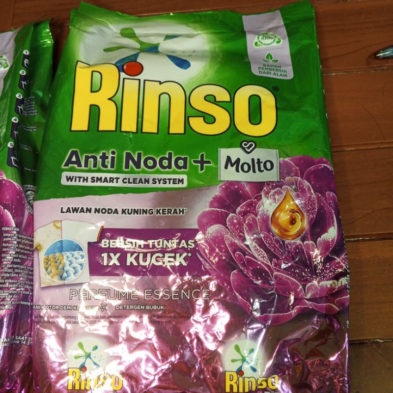 Jual RINSO ANTI NODA + MOLTO PARFUME ESSENCE DETERGEN BUBUK 770 GR ...