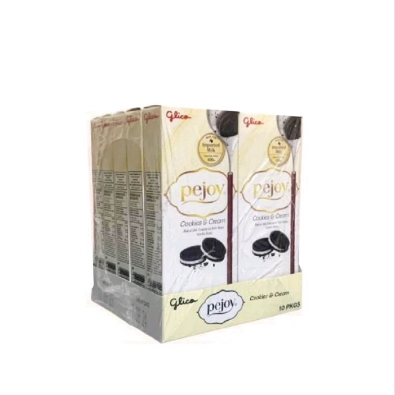 Jual Glico Pejoy Stik Cookies & Cream Biskuit Stick Isi 10 Pcs | Shopee ...