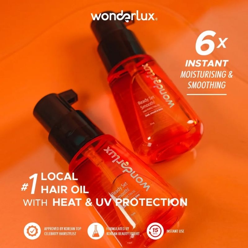 Jual Wonderlux Ready set Smooth Hair Perfecting Oil Hair Oil rambut ...