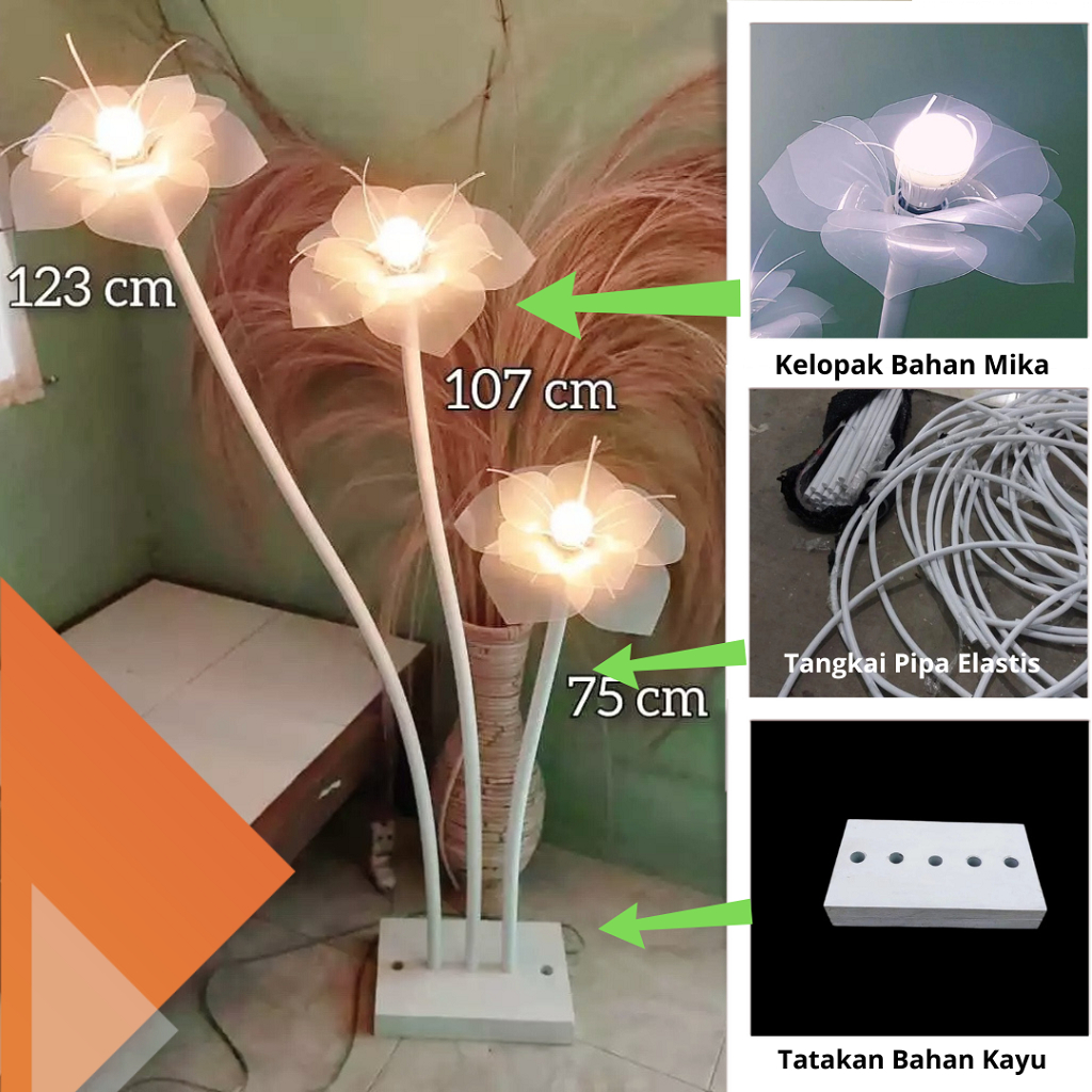 Jual lampu standing wedding 1 set standing lights for wedding venue ...