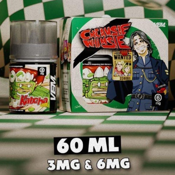 Jual CREAMSIE WHIMSIE V3 KATCHA 60ML 3MG 6MG 9MG 12MG BY VEM JUICE ...