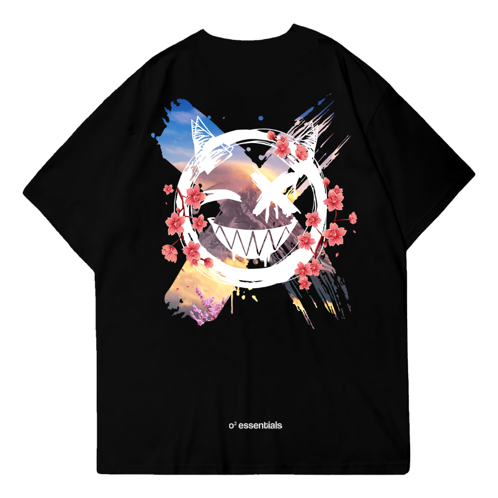 Jual O2 Essentials Kaos Oversize Premium Pria dan Wanita - Sakura Smile ...