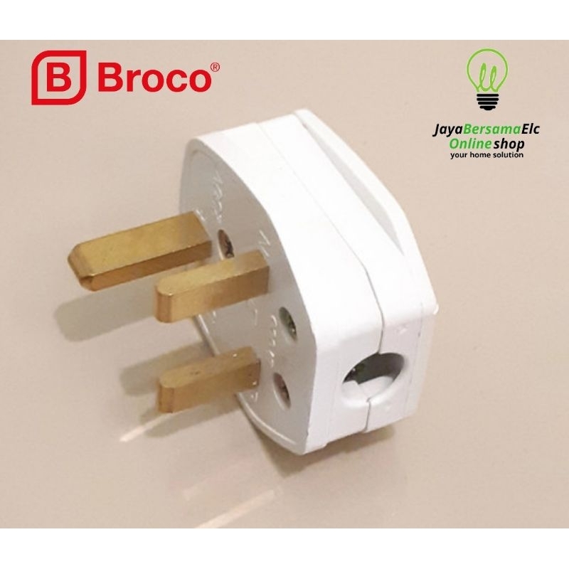 Jual STEKER AC BROCO COLOKAN KAKI 3 PUTIH 7110 ORIGINAL | Shopee Indonesia