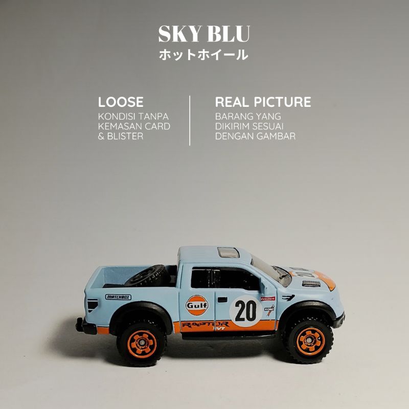 Jual MATCHBOX 10 FORD F150 SVT RAPTOR GULF LOOSE (MBX OFF ROAD SERIES ...