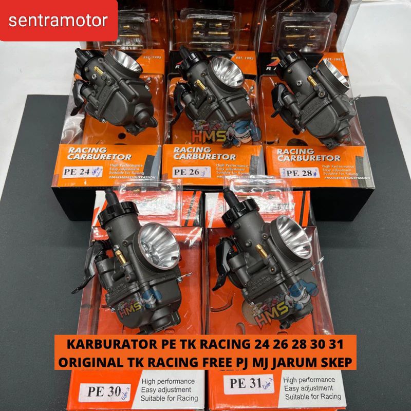 Jual KARBURATOR KARBU PE 24 26 28 30 TK RACING ORIGINAL FREE PJ MJ JARUM SKEP | Shopee Indonesia