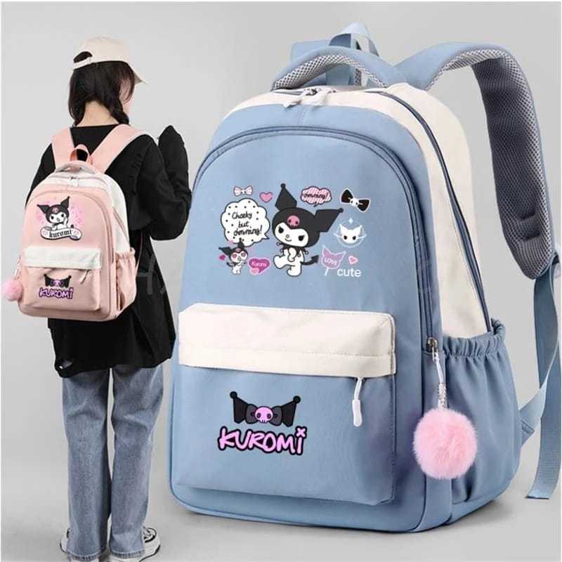 Jual TAS RANSEL ANAK KARAKTER LOVEL KUROMI VIRAL SD SMP S,MA TERBARU 2024 & 2025 BANYAK BONUS ...