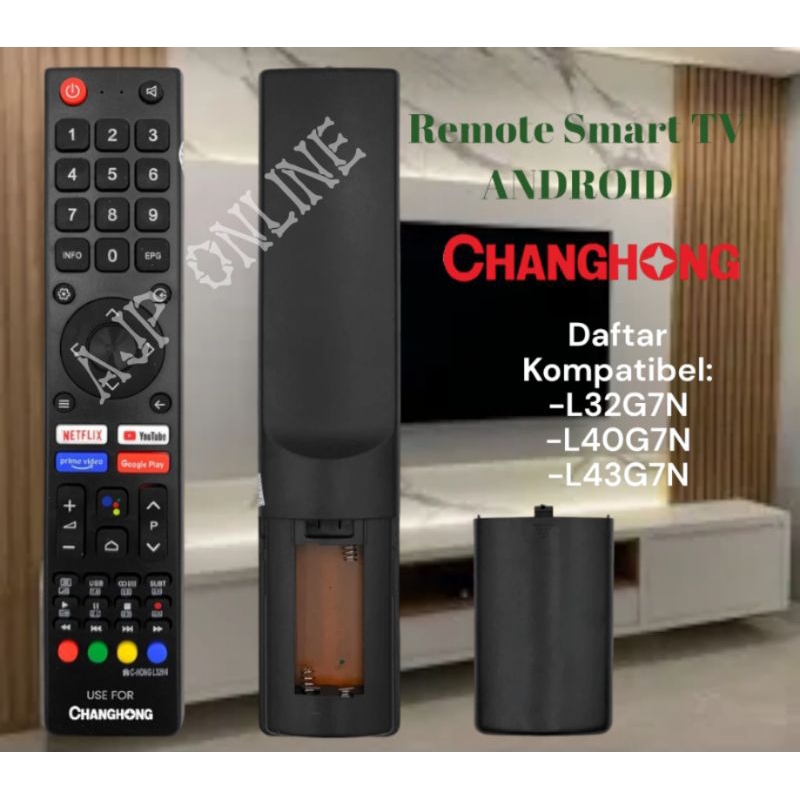 Jual Remote Changhong Android Smart TV L32G7N L40G7N L43G7N | Shopee ...