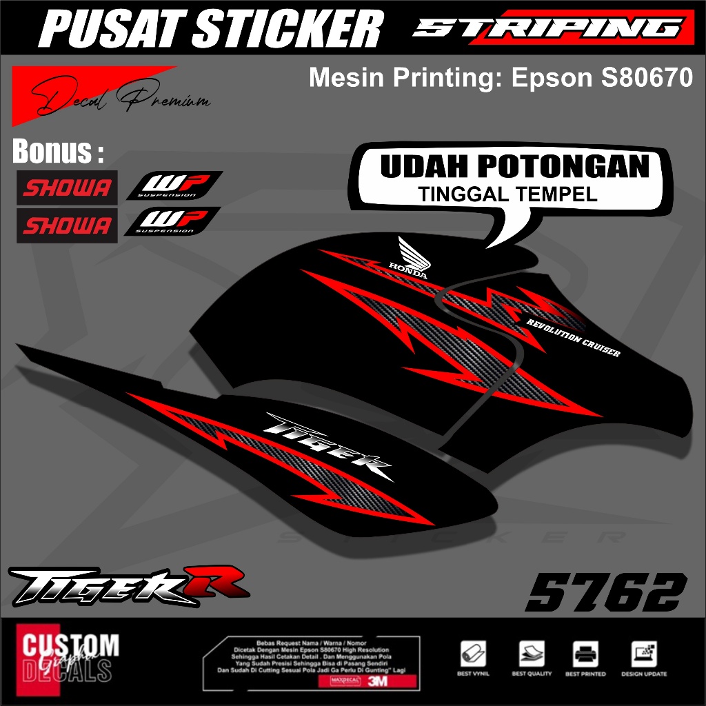 Jual STRIPING STIKER TIGER REVO TERBARU SUDAH DICUTTING | Shopee Indonesia