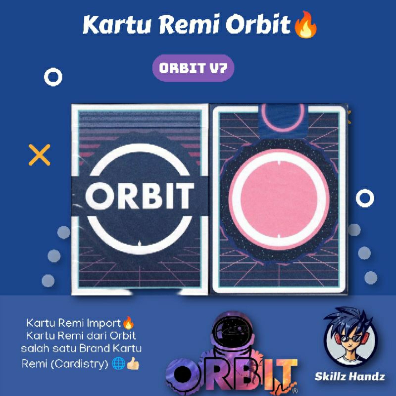 Jual Kartu Remi Orbit V7 (Cardistry) Kartu Remi Import Segel Rare Item ...