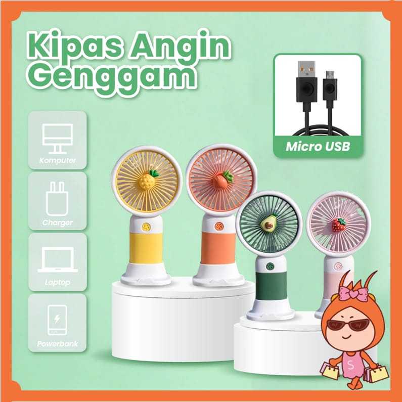 Jual kipas angin mini luby kipas tangan murah kipas tangan cas | Shopee ...