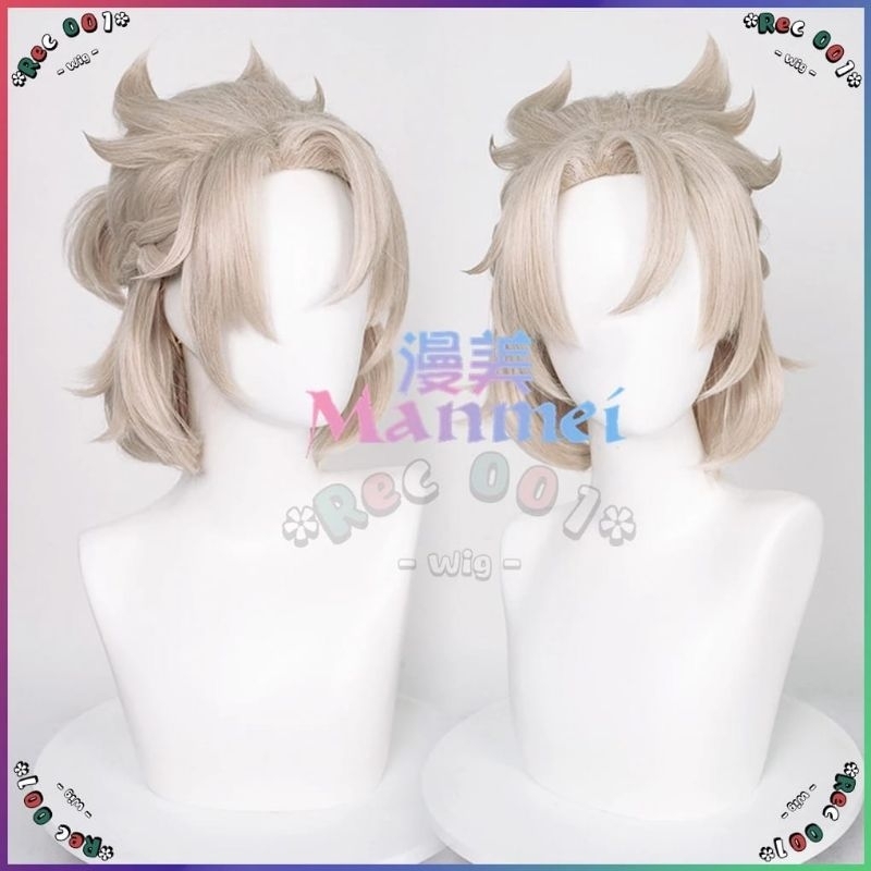 Jual WIG Albedo Genshin Impact Merk Manmei No Styling | Shopee Indonesia