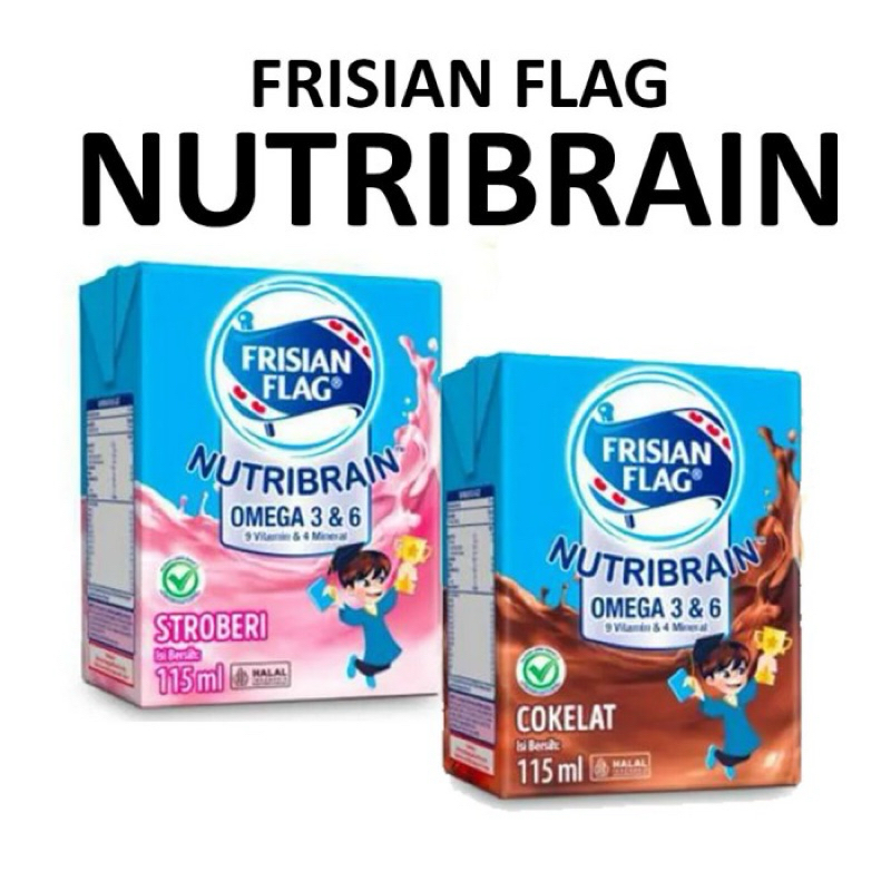 Jual SUSU FRISIAN FLAG NUTRIBRAIN 115ML KOTAK RASA COKLAT STRAWBERRY | SUSU UHT KOTAK FRISIAN ...