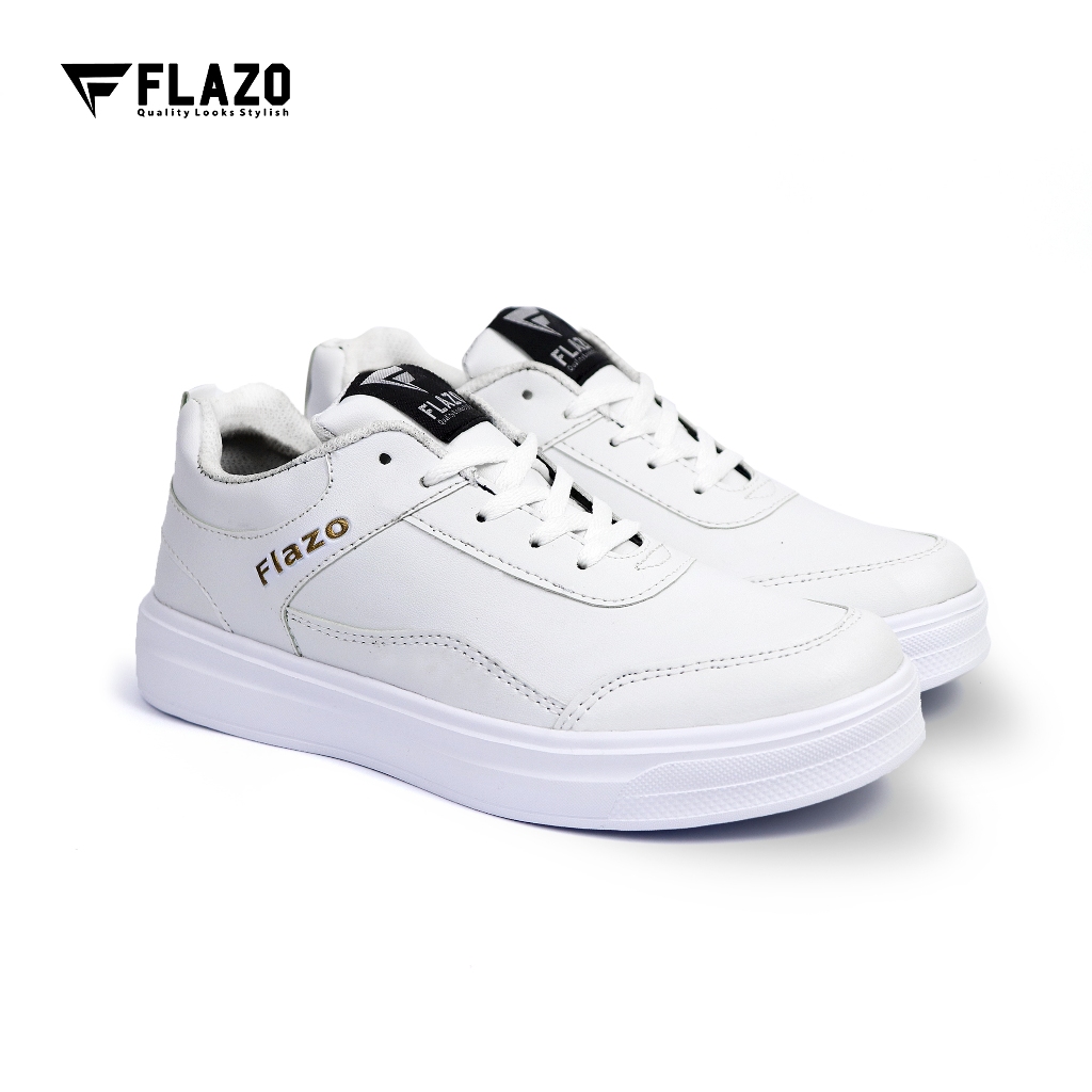 Jual FLAZO - Sepatu Pria Sneakers Casual Olahraga Lari Dewasa Black ...