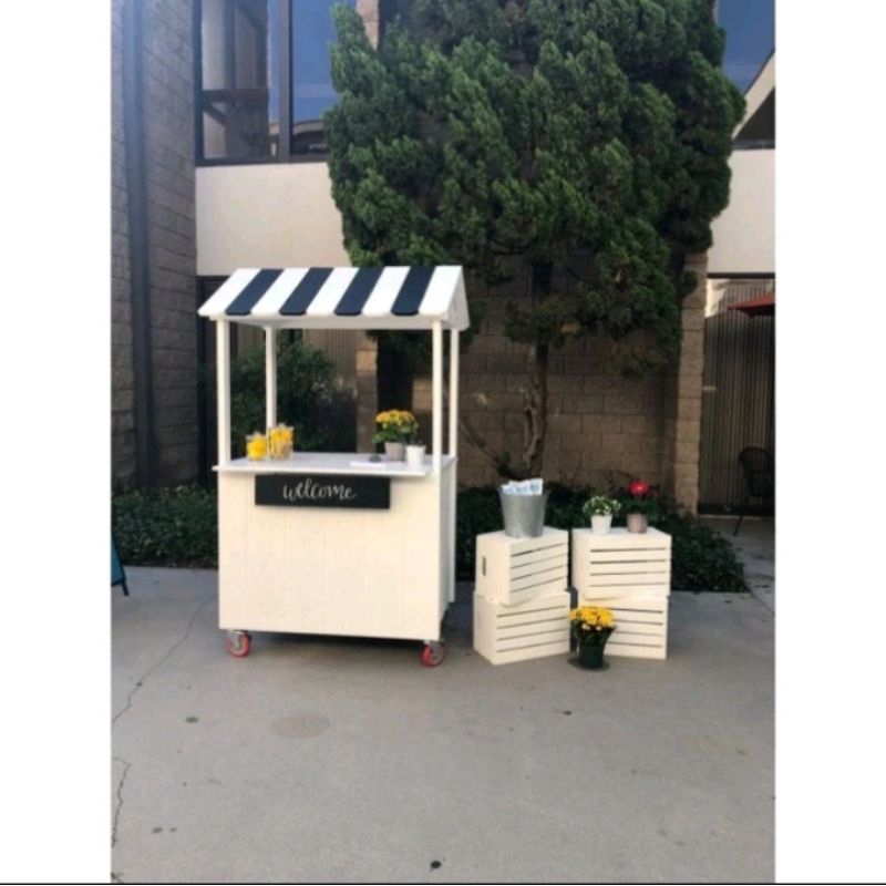 Jual booth minimalis modern booth kayu jati Belanda murah booth ...