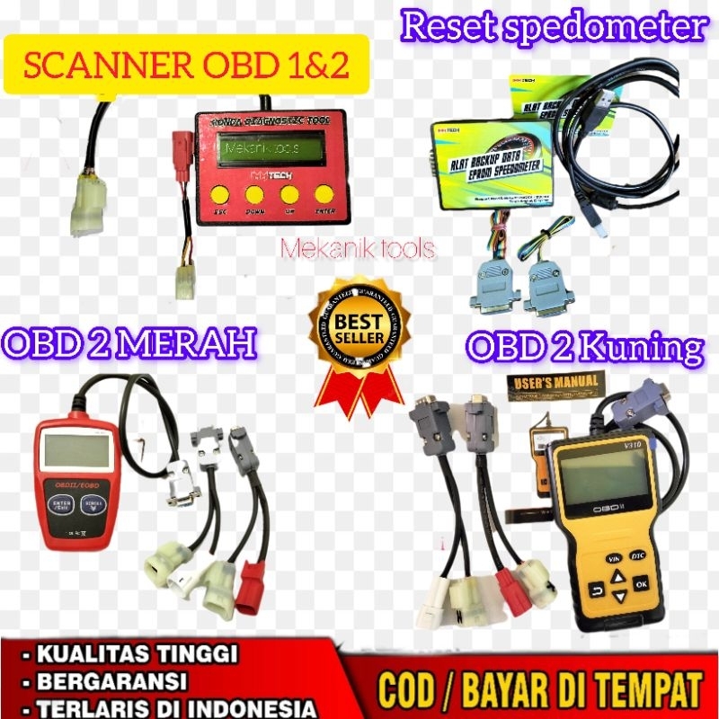 Jual Alat Scanner Motor injeksi OBD 1 & 2 Multitester Motor Injeksi ...