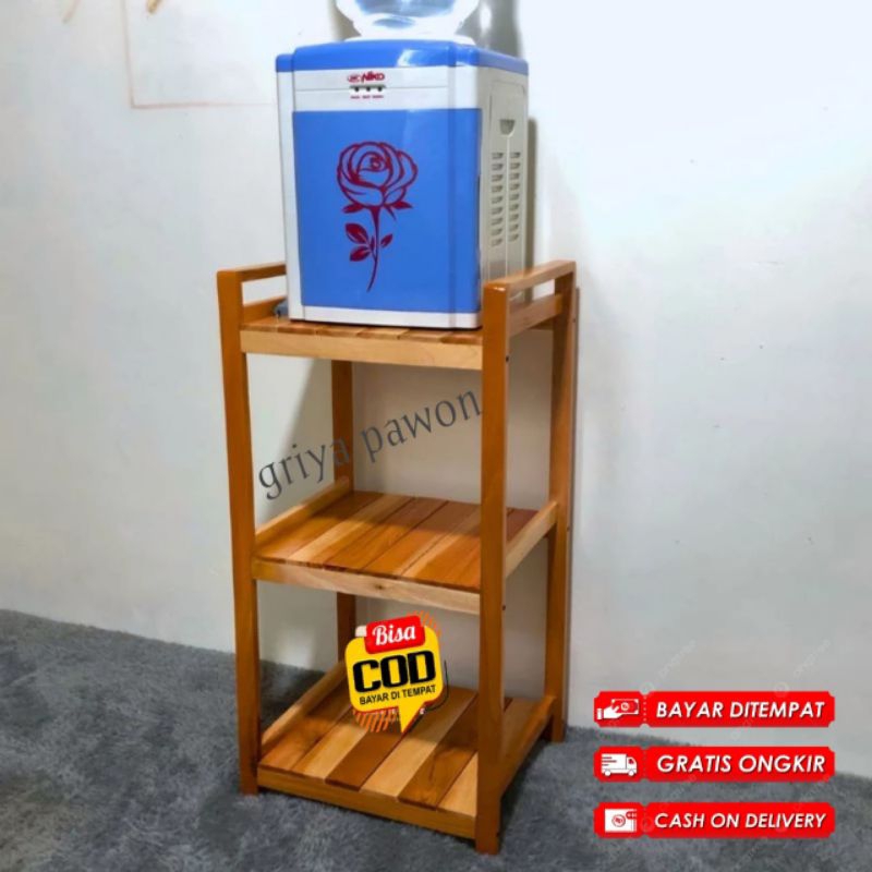 Jual Rak dispenser galon 3 tingkat / rak rice cooker / tempat magicom ...