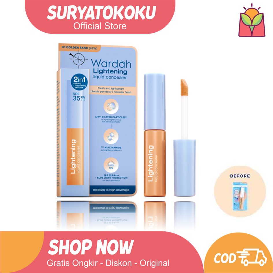 Jual Wardah Lightening Liquid Concealer - Medium to High Coverage & SPF 35 PA+++ | Shopee Indonesia