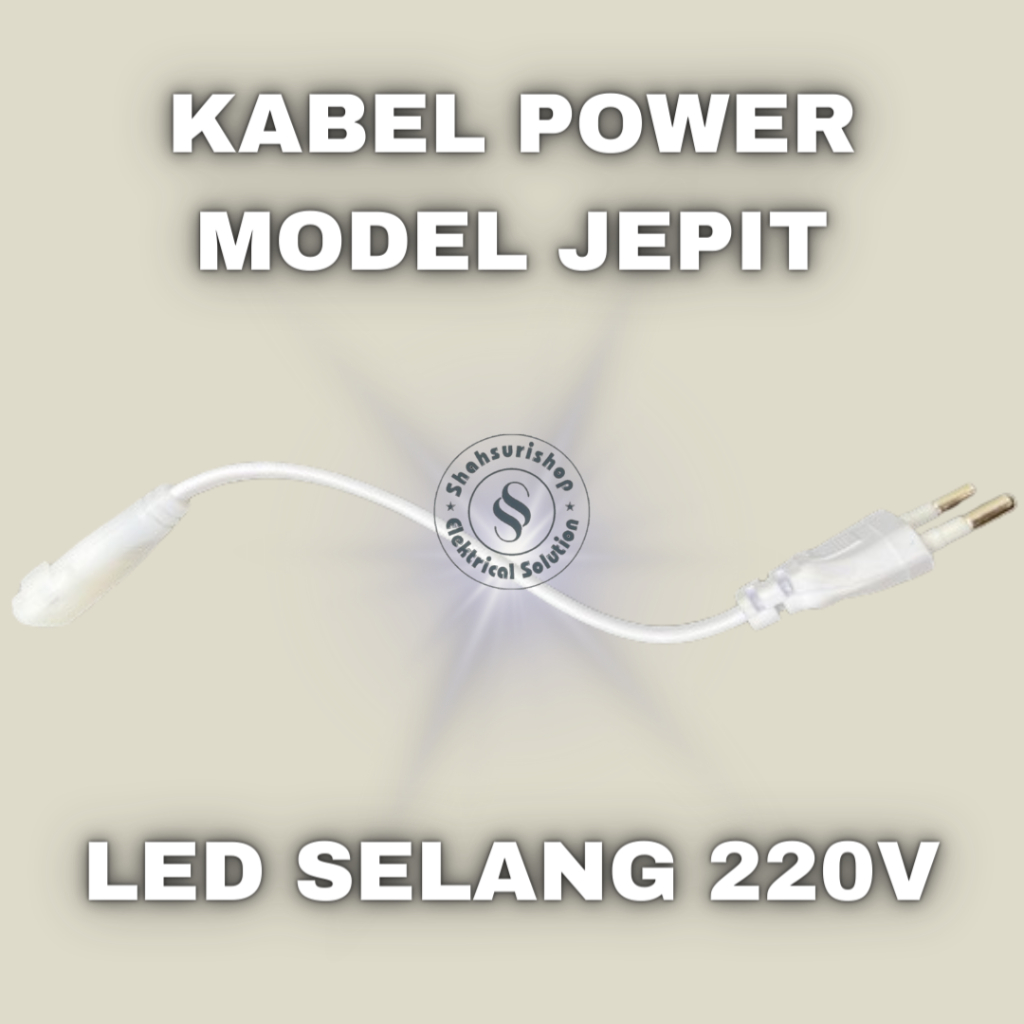 Jual KABEL POWER YAMASAKI LED SELANG DC 220V MODEL JEPIT SOCKET MODEL ...